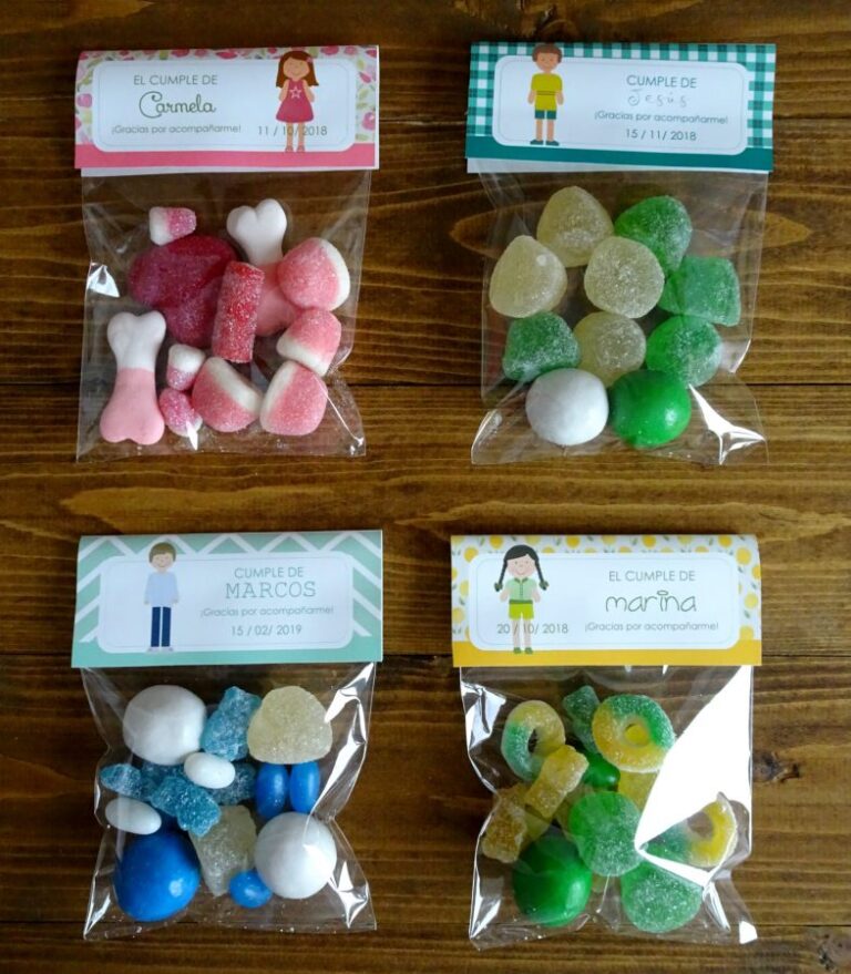 Bolsitas de chuches personalizadas • Celebra con Ana